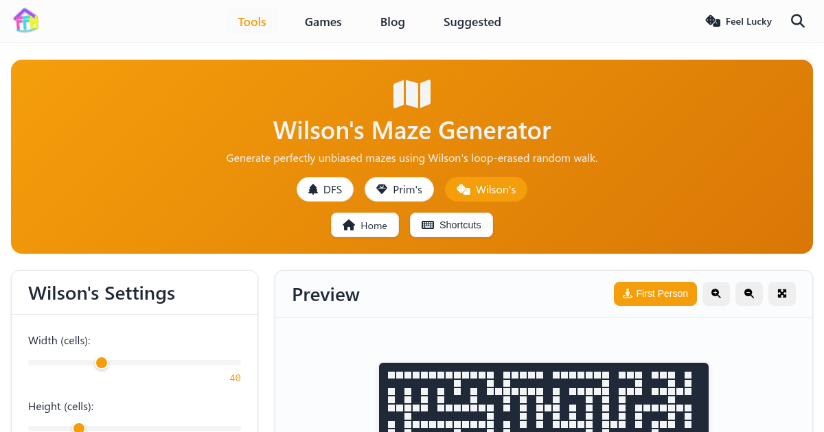 Wilson's Maze Generator - FunnyFunHouse
